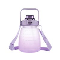 China 1200ml Tritan Motivational Plastic Water Bottle with Straw for Children BPA Free for sale