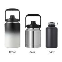 China 1 Liter Double Wall Stainless Steel Mini Keg Vacuum Beer Growler with Tap 304 for sale