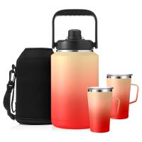 China 64oz Double Wall Insulated Stainless Steel Beer Growler 304 Grade 1 Gallon for sale