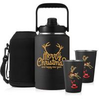 China 64oz Double Wall Insulated Stainless Steel Beer Growler 304 Grade 1 Gallon for sale
