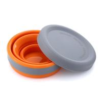 China Collapsible Silicone Water Bottle BPA Free 270ml Portable Folding Cup for Camping Travel for sale