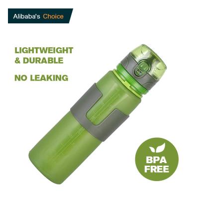 China Collapsible Silicone Water Bottle Foldable 350ml 500ml 650ml Portable Leakproof for sale