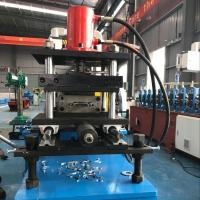 China 5.5KW Metal End Bottom Shutter Door Roll Forming Machine 2mm With Punching Galvanized for sale