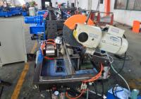 China 184mm Width 0.7-1.2mm Thickness Metal Shutter Door Bottom Roll Forming Machine with Fly Saw Cutting for sale