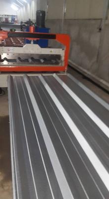 China 18 Station Roof Panel Roll Forming Machine with 5 Ton Manual Decoiler - 7.5kW Motor, 8000mm Length for sale