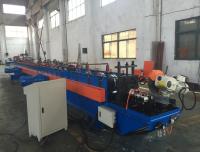 China Automatic Two Main Metal Shutter Door Roll Forming Machine 11500mm Length for sale