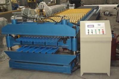 China IBR Sheet Double Layer Roll Forming Machine 0.25-0.8mm Thickness 8-12m/min Speed 36 Roller Stands for sale