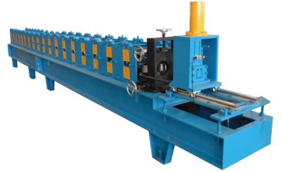 China 12 Station Single Chain Drive Shutter Door Guard Rail Roll Forming Machine 10-15m/min for sale
