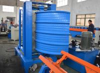 China PLC Touch Screen Control Steel Silo Roll Forming Machine - 18 Stations, 1140mm Width, 12-15m/min Speed for sale