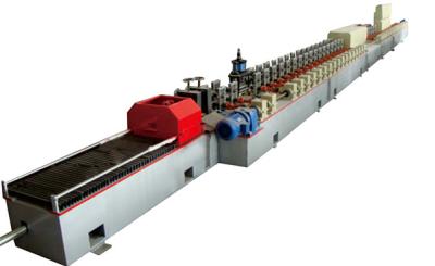 China 11kw PU Shutter Door Roll Forming Machine with Fly Saw Cutting 380V 50Hz for sale