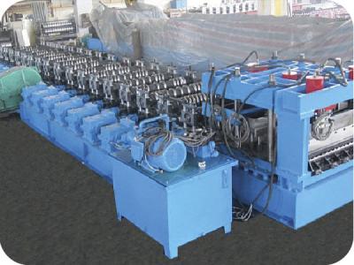 China PLC Touch Screen Control Steel Silo Roll Forming Machine - 18 Stations, 1140mm Width, 12-15m/min Speed for sale