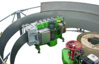 China 18 Station Steel Silo Panel Roll Forming Machine 55Kw Hydraulic Power with Custom PLC Control System for sale