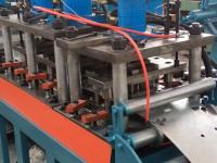 China 100*100 Min 1000*1200 Max 5 Tons Passive decoiler Fire Damper Roll Forming Machine PLC Control for sale