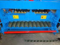 China Durable Double Layer Roll Forming Machine for Metal Floor Tiles - 18 Stations, 8-12m/min Speed, 5 Ton Capacity for sale