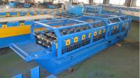China 0.7-1.2mm Thick PPGI  Roof Panel Roll Forming Machine PLC Control System 10 Tons Hydraulic Decoile for sale