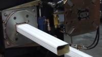 China Automatic Color Coated Steel Rain Water Downspout Roll Forming Machine 0.3-0.6mm Thickness 13 Stations for sale