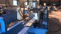 China PLC Control Automatic Zinc Steel Roll Forming Line for Smoke Damper 0.8-1.5mm 10m/min for sale
