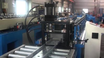 China PLC Control Automatic Zinc Steel Roll Forming Line for Smoke Damper 0.8-1.5mm 10m/min for sale