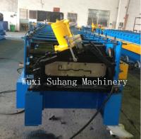 China Galvanized Steel Roof Panel Roll Forming Machine 18 Roller Stations 8 - 10 M / Min for sale