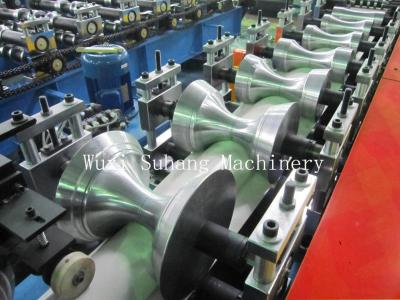 China PLC Control Roof Ridge Cap Roll Forming Machine 13 Stations 0.3-0.6mm Galvanized Steel 10-15m/min for sale