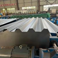 China Deck Tile Roofing Double Roll Forming Machine 0.45-0.8mm Thickness 1220mm Width for sale