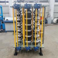 China Crimping Curving Roof Panel Rollers Machine 0.3mm - 0.8mm Thickness for sale
