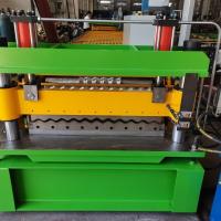 China 1250mm PPGI Color Steel Roofing Corrugated Sheet Roll Forming Machine 0.3-0.8mm Thickness for sale