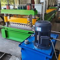 China 0.3-0.8mm PPGI Color Coated Corrugated Roof Sheet Roll Forming Machine 1220mm for sale