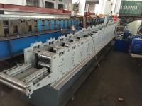 China 0.8mm Cold Rolled Sheet ' V ' Strut Stiffener Custom Roll Forming Machine For Shutter Door for sale