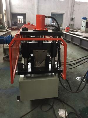 China Galvanized Steel CZ Purlin Roll Forming Machine 3mm Thickness Hydraulic Punching for sale