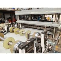 China 0.5mm Aluminum Rack Roll Forming Machine PLC Control Automation Box Cover for sale
