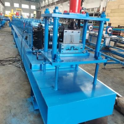 China 1.0-2.0mm CZ Purlin Roll Forming Machine Hydraulic Cutting Steel Hat Shape 7.5KW 12-15M/MIN for sale