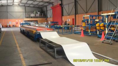 China Galvanized Steel Roof Panel Roll Forming Machine 18 Roller Stations 8 - 10 M / Min for sale