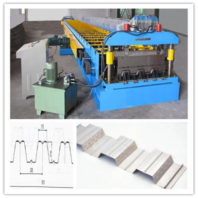 China Chain Drive System Floor Deck Roll Forming Machine For Galvanized Cold  Steel Sheet for sale