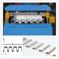 China Heavy Duty Deck Floor Roll Forming Machine 0.6-1.5mm 22kw 380V 3 Phase for sale