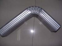 China Galvanized cold steel sheet rain downspout pipe roll forming machine single chain driving for sale
