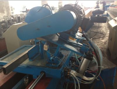 China Rain Spout PLC Control Downspout Pipe Roll Forming Machine With Single Chain Drive for sale
