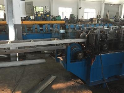 China PLC Control Fire Damper Blade Flange Making Machine 1.5mm 10m/min Roll Forming for sale