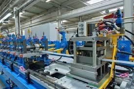 China PU Formed Sectional Sandwich Panel Production Line 24m Double Belt Machine 10T Coil for sale
