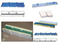 China PU Formed Sectional Sandwich Panel Production Line 24m Double Belt Machine 10T Coil for sale