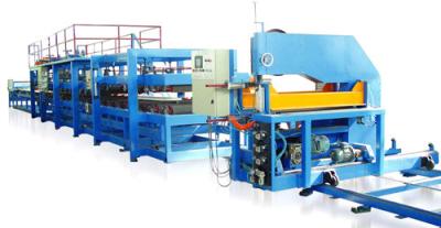 China Color Steel Sheet 0.4-0.8mm PU Sandwich Panel Making Machine Production Line 24m Double Belt for sale