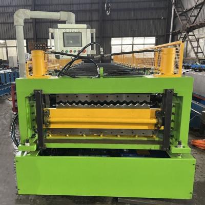 China 0.12mm - 0.4mm PPGI Double Layer Roll Forming Machine With Trapezoidal Corrugated for sale