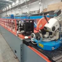 China 30m/min 0.8mm Shutter Door Roll Forming Machine Cassette Punching Galvanized 40mm 60mm for sale
