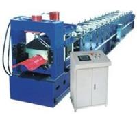 China 4KW Colored Glaze Steel Ridge Cap Roll Forming Machine 400mm Width 8-12m/min Production Speed for sale