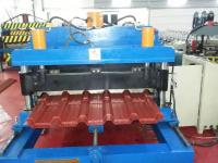China 1.25M Width Trapezoid Roof Panel Roll Forming Machine For Commercial Metal Buildings for sale