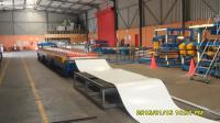 China Chain Drive Galvanized Steel Roofing Sheet Roll Forming Machine With Hydraulic Cutting for sale