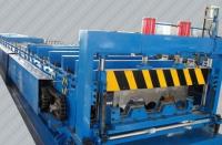 China Material Thickness 0.5--3mm Deck Floor Roll Forming Machine 8 Tons 28 Stations for sale
