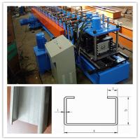 China Light Steel C U Purlins Stud Track Roll Forming Machine 0.3-1.2mm Thickness 10-15m/min Speed for sale