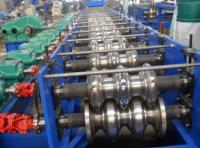 China 22Kw Heavy Duty Galvanized Steel Guardrail Roll Forming Machine for Three-Wave Railway Guardrail 16000mm Length for sale