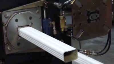 China 7.5 Kw Downspout Roll Forming Machine 0.4-1mm Thickness Galvanized Steel High Speed for sale